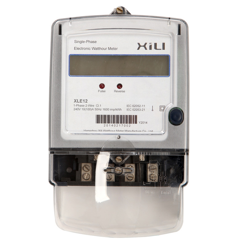 Power Consumption Single Phase Energy Meter with six tariff rate ...